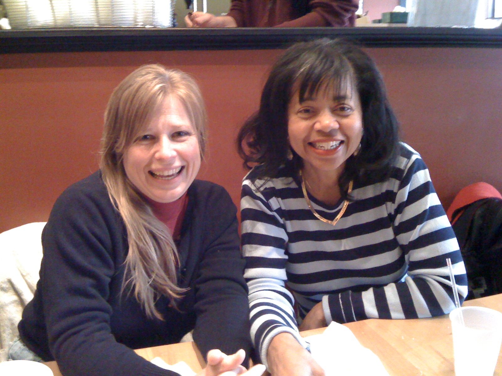 Heather & Leslie at the Spicy Pickle – Jathan & Heather